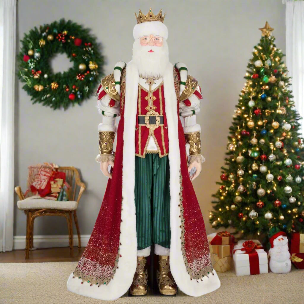 28-528809 Katherines Collection Life Size King Christian Claus Doll ...