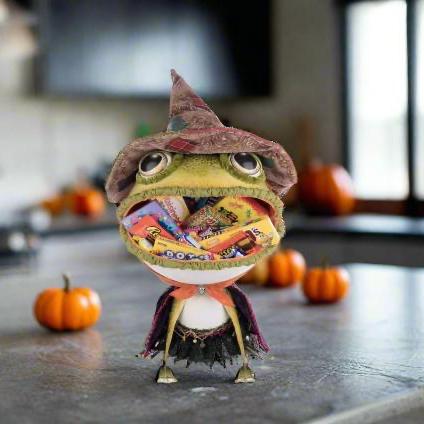 28-428182 Franklin The Frog Candy Container Katherines Collection ...